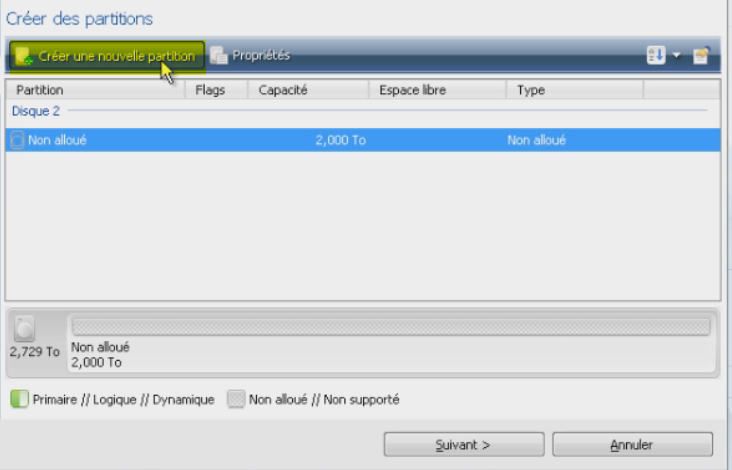 Installer un disk de plus de 2 To sur Windows XP avec Seagate ...
